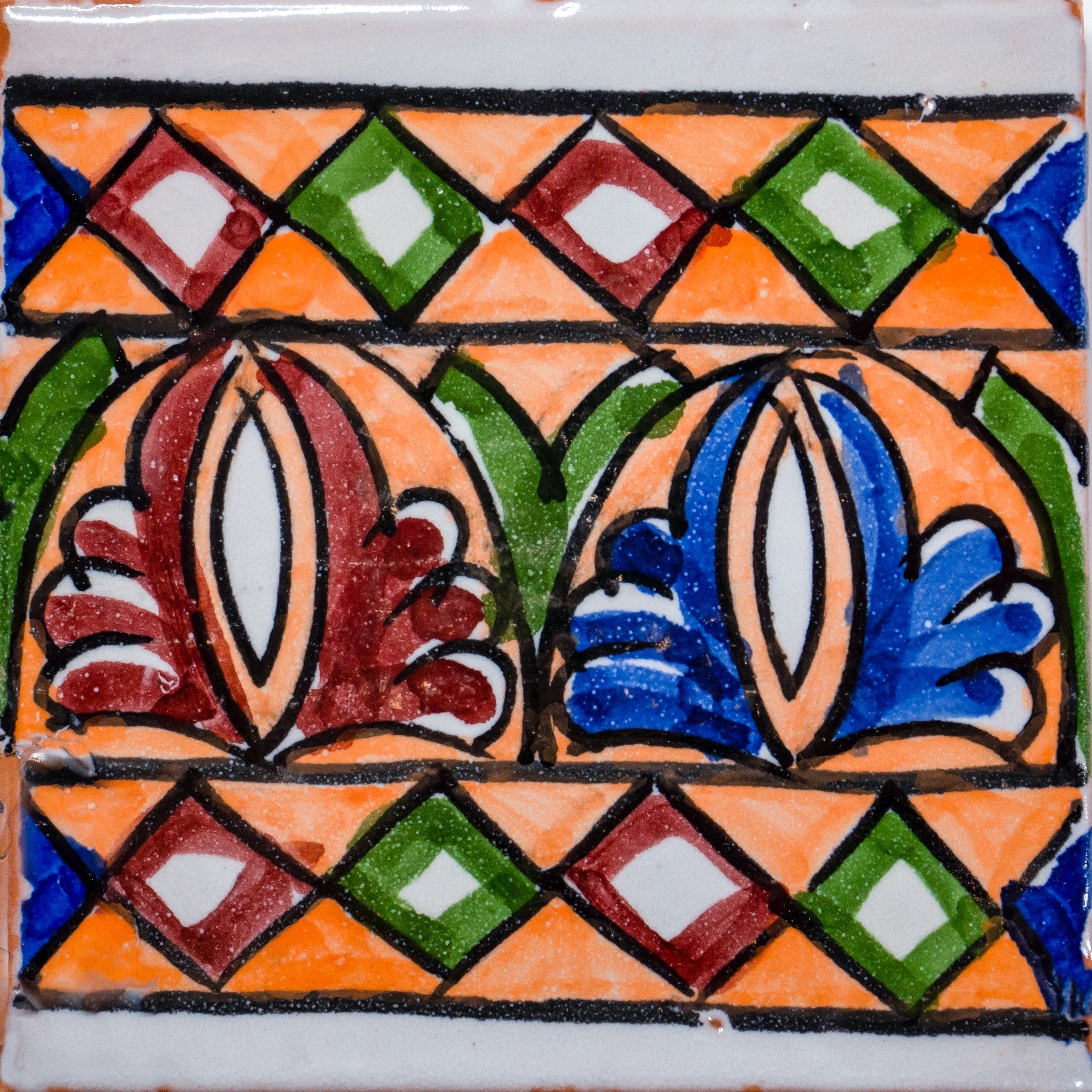 Handmade Border Tile (Morocco) - 4 x 4 - Bed Bath & Beyond - 30437807