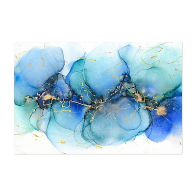 Noir Gallery Abstract Alcohol Ink Painting Unframed Art Print/Poster ...