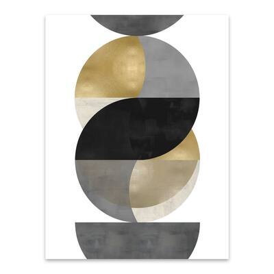 Noir Gallery Abstract Geometric Painting Metal Wall Art Print ...