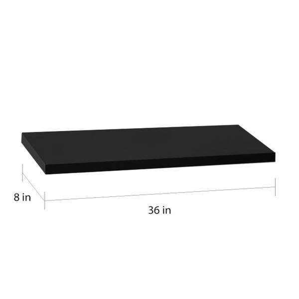 Porch & Den Hilton Head Black Slim Floating Shelves (Set of 2) - Bed Bath & Beyond - 30482746