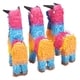 3 Pack Miniature Bull Pinatas, Mini-Sized Rainbow Mexican Pinatas 5.25 ...