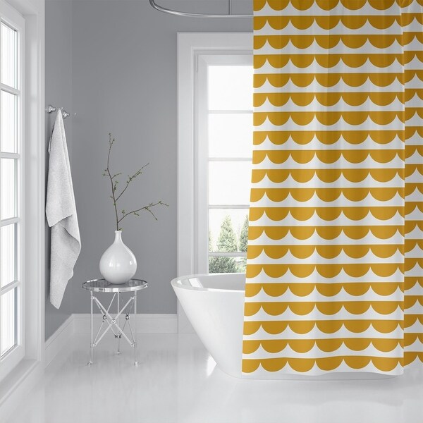 Mustard shower curtain store