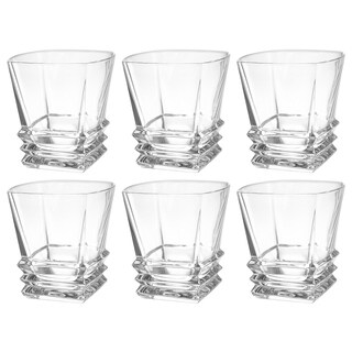 Majestic Gifts Inc. European Crystal Square DOF Tumblers-Set/6-12oz ...
