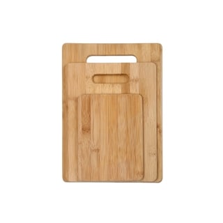 YBM Home Bamboo Cutting Board with Handles Chopping Boards - Set of 3 ...