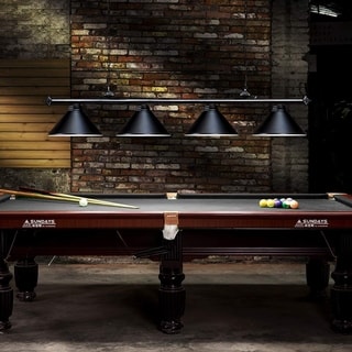 70" Snooker Pool Table Lights with 4 Metal Shades - black - Bed Bath ...