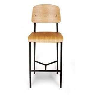 Student Bar Stool, 30 seat height with metal legs black color - Bed ...