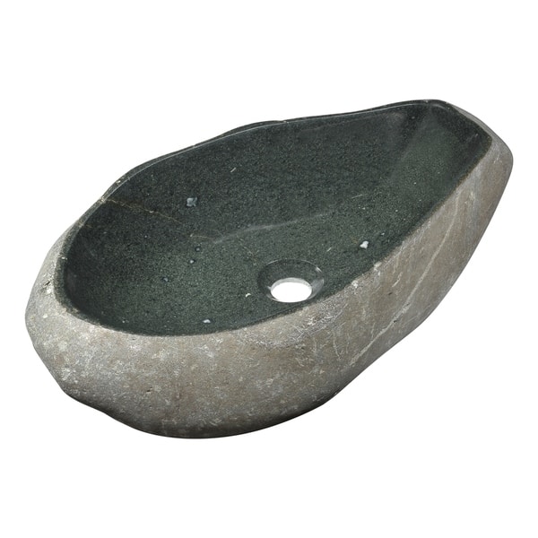 ANZZI Lovro Dark River Stone Vessel Sink - Bed Bath & Beyond - 30542911