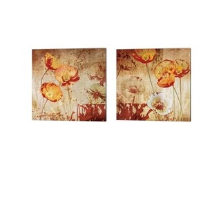 Tandi Venter 'Poppy Heat' Canvas Art (Set of 2) - Bed Bath & Beyond ...