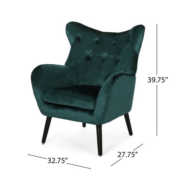 Almador Velvet Accent Chair by Christopher Knight Home - Bed Bath ...
