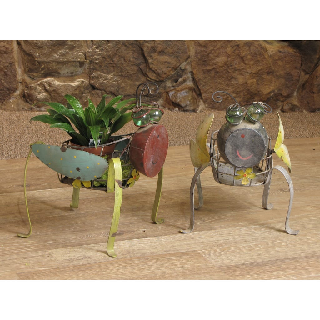 Set/2 Ladybug Planters - Large - Overstock - 30600385