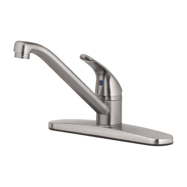 OakBrook Essentials Single Handle Kitchen One Handle Brushed Nickel ...