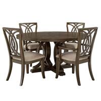 Sullivan Dark Walnut Finish 60" Round Dining Set by iNSPIRE Q Classic ...