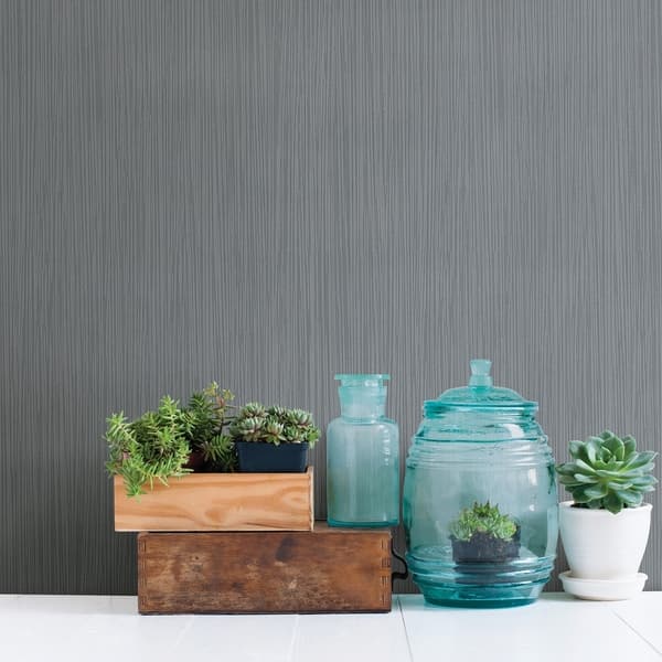 Keely, Asphalt Wallpaper, 20.5 in x 33 ft = About 56.4 square feet ...