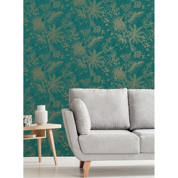 Dell, Brick Wallpaper, 20.5 in x 33 ft = About 56.4 square feet - Bed ...