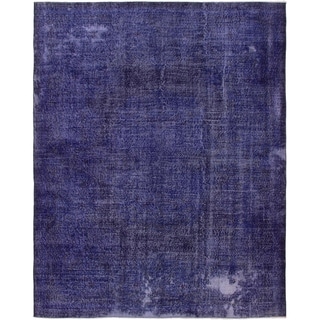 Hand-knotted Color Transition Blue Wool Rug - 7'0 x 9'7 - Bed Bath ...
