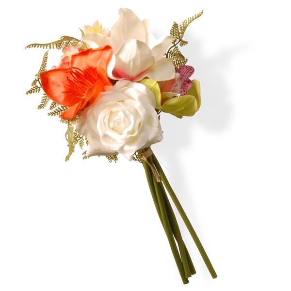 13" White Rose Bundle - Bed Bath & Beyond - 30639183