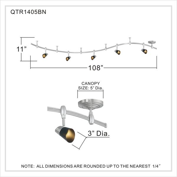 Quoizel Rogue Brushed Nickel LED Track Light - Bed Bath & Beyond - 30642662