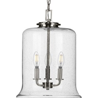 Winslett Collection Brushed Nickel Three-Light Pendant - 20.500" x 16. ...