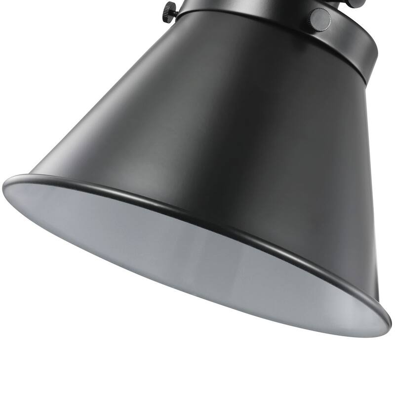 Hinton Collection Black Swing Arm Wall Light - Overstock - 30649600