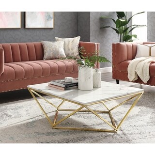 Rocky Coffee Table With Chrome/Gold Finish - Bed Bath & Beyond - 30650067