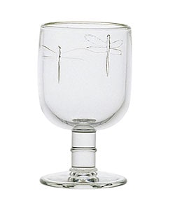 La Rochere Six-Piece Dragonfly Footed Glass Goblet Set - Bed Bath ...