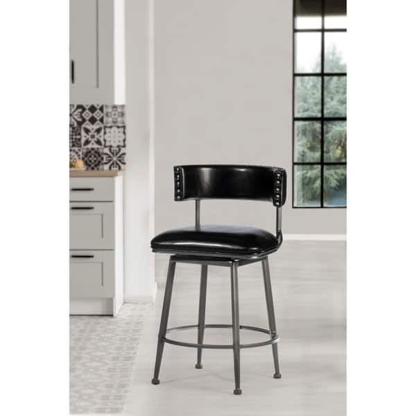 Kinsella Commercial Grade Swivel Stool, Charcoal - Bed Bath & Beyond ...