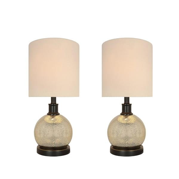 Aspen Creative 22" Mercury Glass Table Lamp (Set of 2) - Bed Bath ...