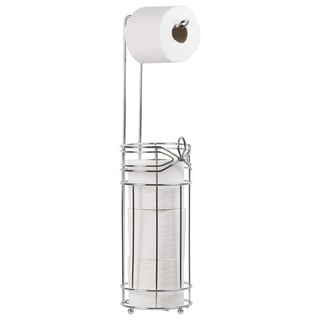 Richards Homewares Toilet Paper Reserve Holder with Dispenser, Chrome ...