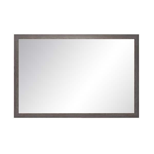 Ash Wood Wall Mirror - Gray - Bed Bath & Beyond - 30706817