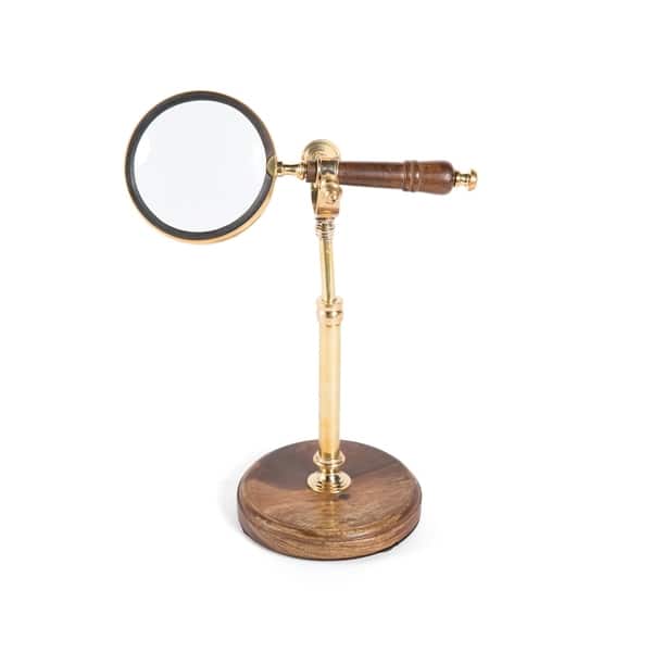 Hip Vintage Polished Brass Magnifying Stand - Bed Bath & Beyond - 30709039