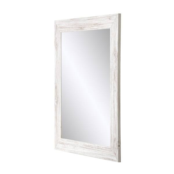 Cream Farmhouse Grain Wall Mirror - Bed Bath & Beyond - 30711402