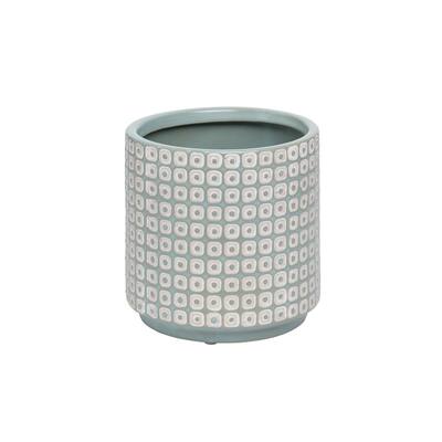 Foreside Home and Garden Linden Pot Green - Overstock - 30714973