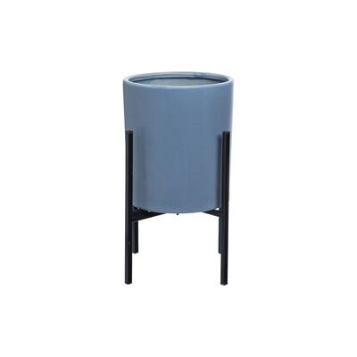 Foreside Home and Garden Peyton Planter Blue - Overstock - 30715046