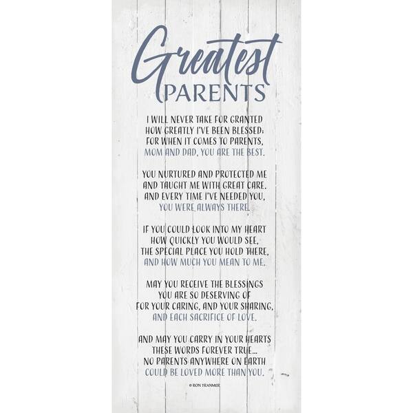 Greatest Parents Wood Plaque with Easel 5 inches x 12 inches - Bed Bath ...