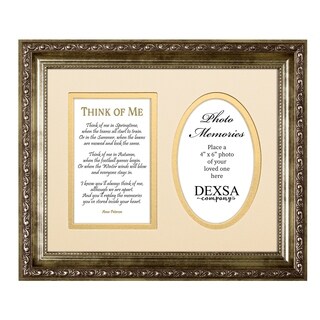 Think Of Me-Male Frame Plaque with Easel and Hanger 10 inches x 12 ...