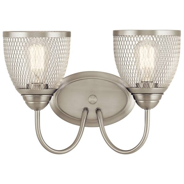 Kichler Lighting Voclain 2-Light Vanity Light Brushed Nickel - Bed Bath ...