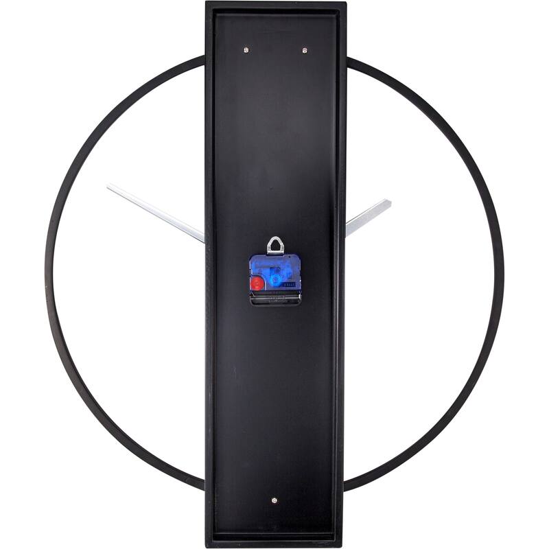 Unek Goods NeXtime Carl Wall Clock, Wood and Metal, Black, Battery ...