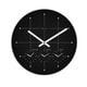 Unek Goods NeXtime Big City Wall Clock, Round, Glass, Black, Battery ...