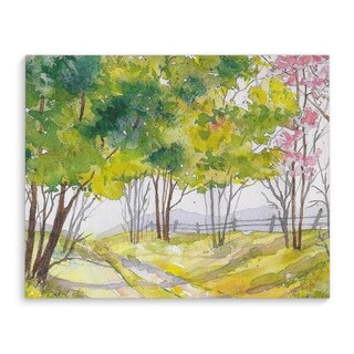 TREE LINED PATH Canvas Art By Kavka Designs - Bed Bath & Beyond - 30755353