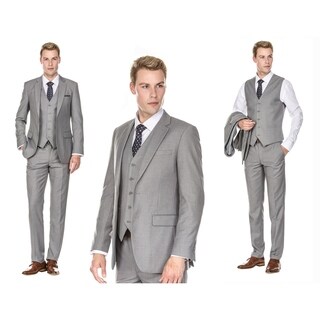 Braveman Men's Slim Fit 3PC Suits 36R Size in Black (As Is Item) - Bed ...