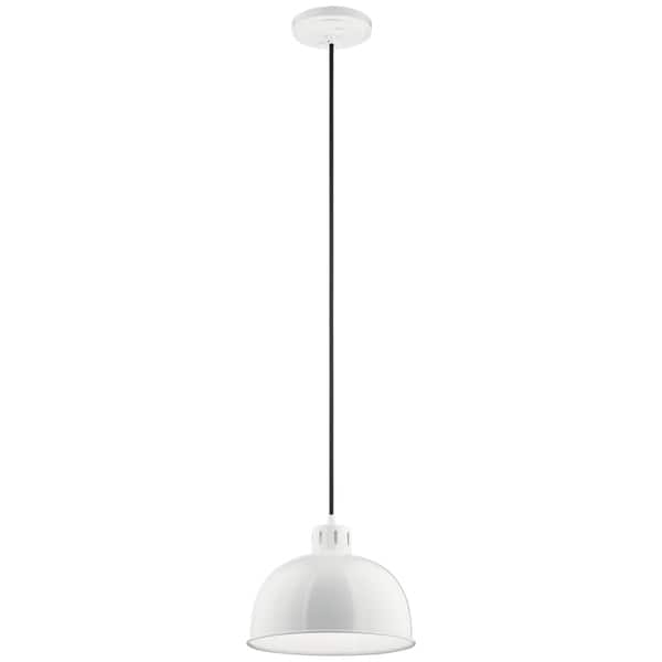 Kichler Lighting Zailey Collection 1-Light Pendant White - Bed Bath ...