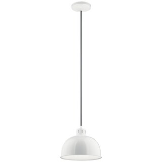 Kichler Lighting Zailey Collection 1-Light Pendant White - Bed Bath ...