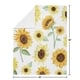 Sunflower Girl Baby Receiving Security Swaddle Blanket - Yellow Green ...