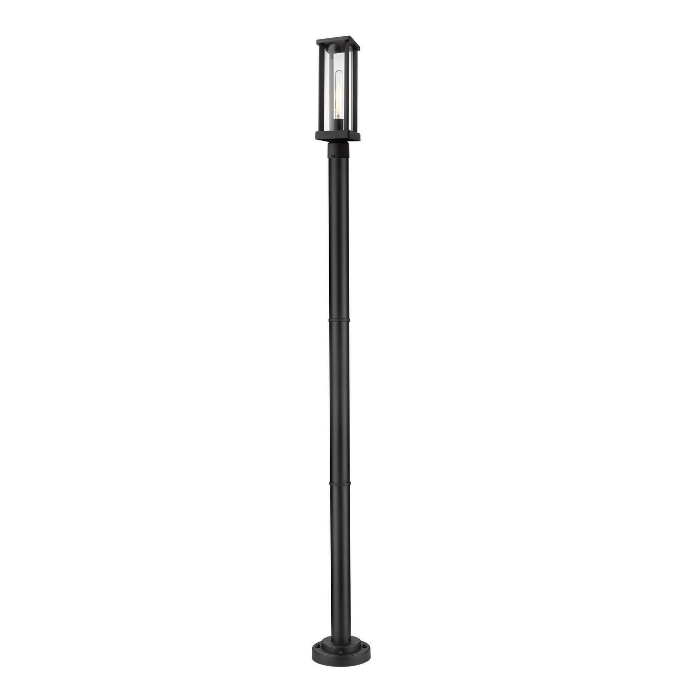 Glenwood 1 Light Outdoor Post Mounted Fixture - Black - Bed Bath ...