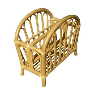 Curved Rattan Wicker Magazine Rack - Bed Bath & Beyond - 30757901