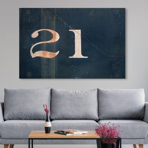 Oliver Gal Typography and Quotes Wall Art Canvas Prints 'Twenty One ...