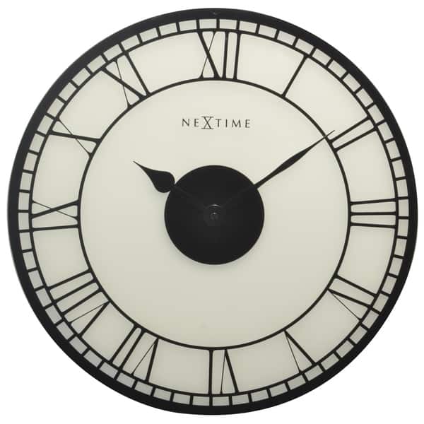Unek Goods NeXtime Big Ben Decorative, Round Wall Clock, Black Hands on ...
