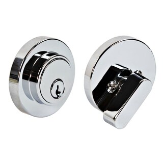 Deadbolt 1-Cylinder, Polished Chrome Finish ( Us26 ),Kd/Kw1 - Bed Bath ...