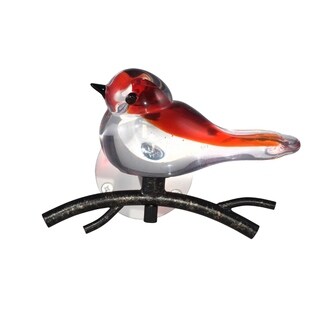 Red Bird Handcrafted Art Glass Wall Art Décor - Bed Bath & Beyond ...
