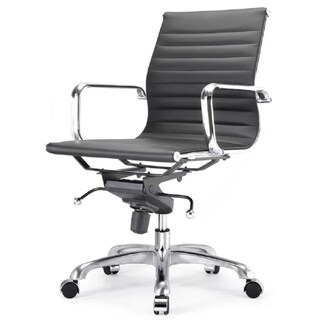 Black PU leather low back Office chair - Bed Bath & Beyond - 30767016